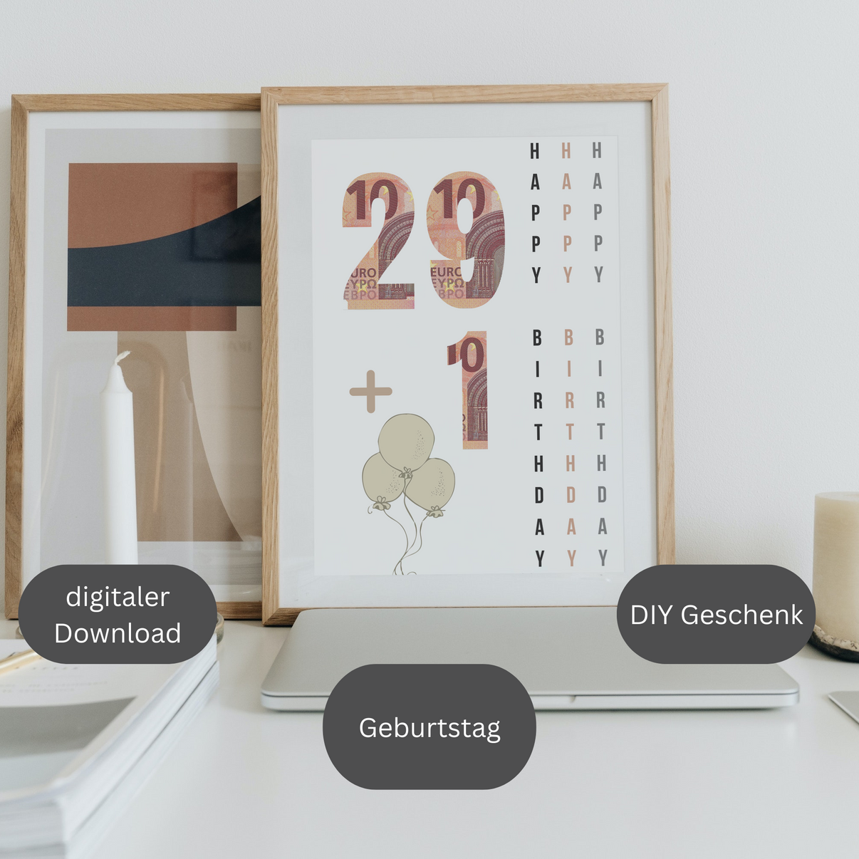 Geschenkidee 30. Geburtstag 29 plus 1 zum Downloaden – PT-Design